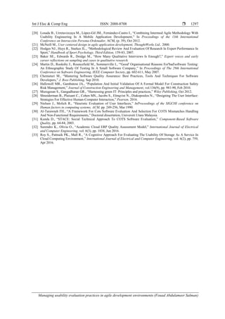 Managing usability evaluation practices in agile development environments | PDF