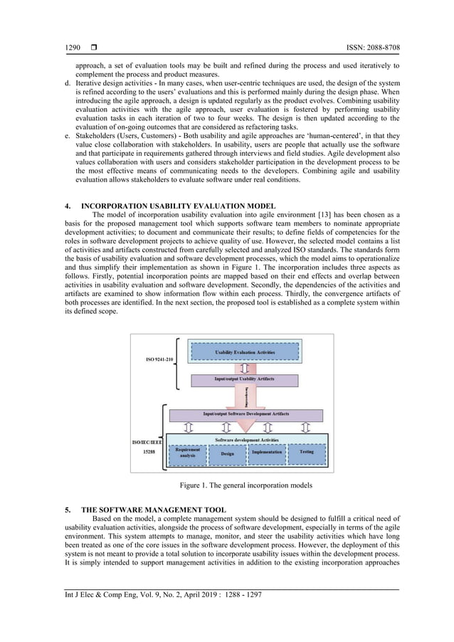 Managing usability evaluation practices in agile development environments | PDF