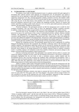 Managing usability evaluation practices in agile development environments | PDF