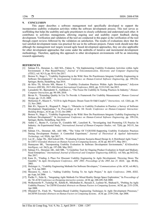 Managing Usability Evaluation Practices In Agile Development Environments Pdf