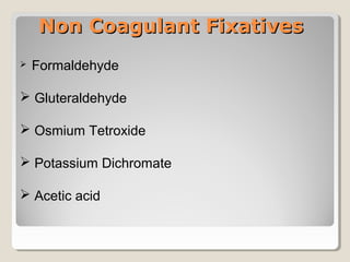 Fixatives in Histopathology | PPT