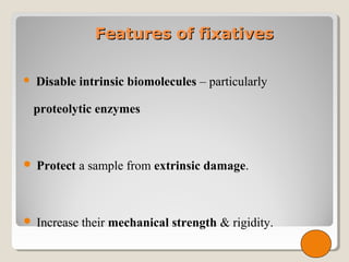 Fixatives in Histopathology | PPT