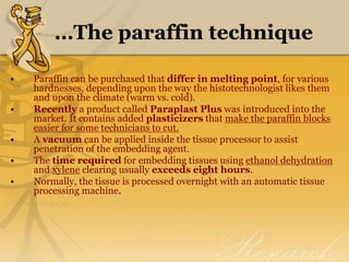 62120 tissue processing | PPT