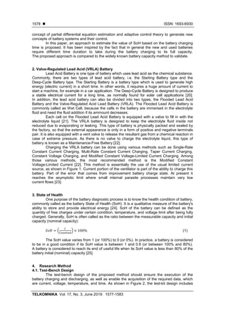 VRLA battery state of health estimation based on charging time | PDF