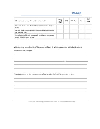 62128050 questionnaire-on-credit-risk-management | PDF