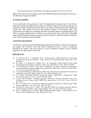Image Deblurring Based on Spectral Measures of Whiteness | PDF