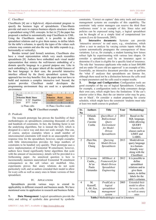 Translating SQL to Spreadsheet: A Survey | PDF