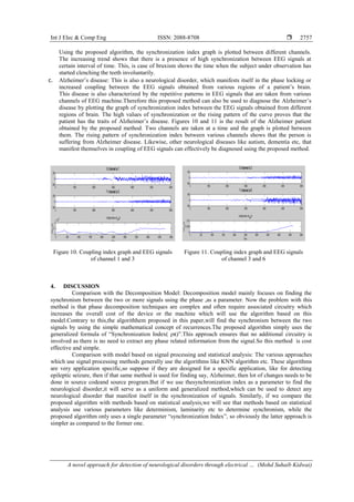 A Novel Approach For Detection of Neurological Disorders through Electrical Potential Developed ...