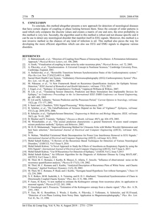 A Novel Approach For Detection of Neurological Disorders through Electrical Potential Developed ...