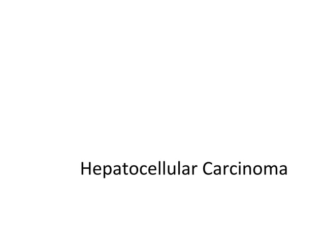 hepatocellular carcinoma | PPT