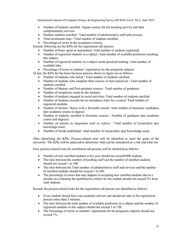 A RISK-AWARE BUSINESS PROCESS MANAGEMENT REFERENCE MODEL AND ITS APPLICATION IN AN EGYPTIAN ...