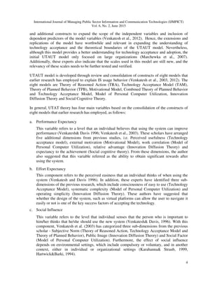 FACTORS AFFECTING KNOWLEDGE SHARING USING VIRTUAL PLATFORMS – A VALIDATION OF UNIFIED THEORY OF ...