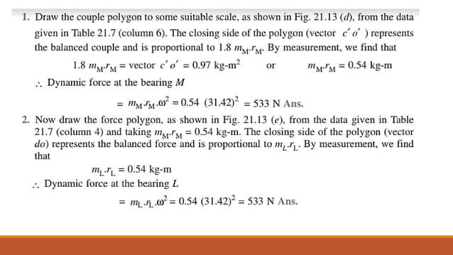 Static and Dynamics balancing | PPTX