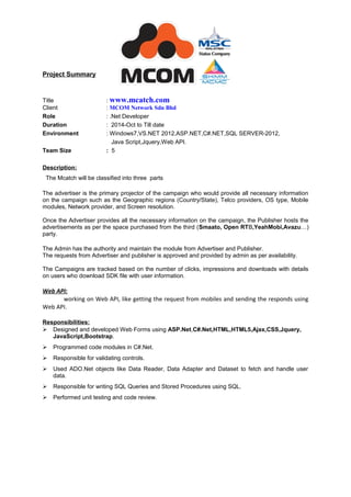 4+ yrs_Exp .Net Resume | DOC