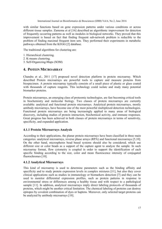 ANALYSIS OF PROTEIN MICROARRAY DATA USING DATA MINING | PDF