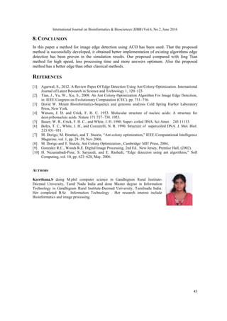 DNA IMAGE SEGMENTATION – A COMPARISON OF EDGE DETECTION TECHNIQUES | PDF