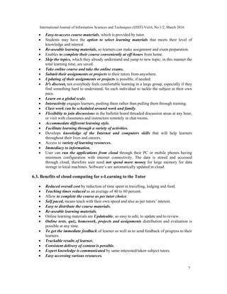 AN OVERVIEW OF CLOUD COMPUTING FOR E-LEARNING WITH ITS KEY BENEFITS ...