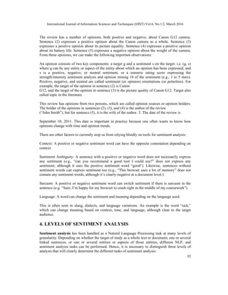 A BRIEF REVIEW OF SENTIMENT ANALYSIS METHODS | PDF