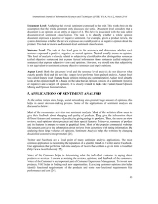 A BRIEF REVIEW OF SENTIMENT ANALYSIS METHODS | PDF