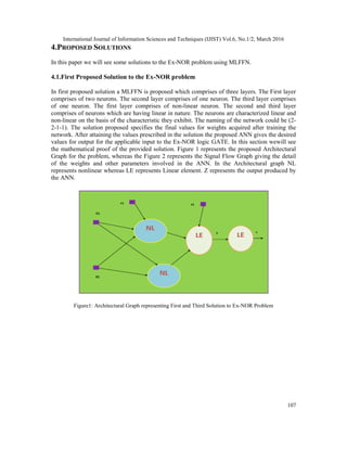 MATHEMATICAL EXPLANATION TO SOLUTION FOR EX-NOR PROBLEM USING MLFFN | PDF | Computing ...
