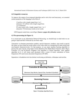 Improving a Lightweight Stemmer for Gujarati Language | PDF
