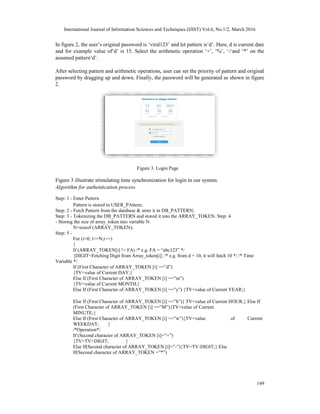 AN INNOVATIVE PATTERN BASED PASSWORD METHOD USING TIME VARIABLE WITH ARITHMETIC OPERATIONS | PDF
