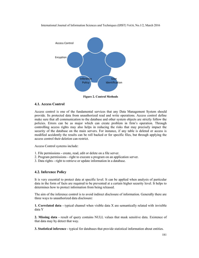 DATABASE SECURITY - ATTACKS AND CONTROL METHODS | PDF | Databases | Computer Software and ...