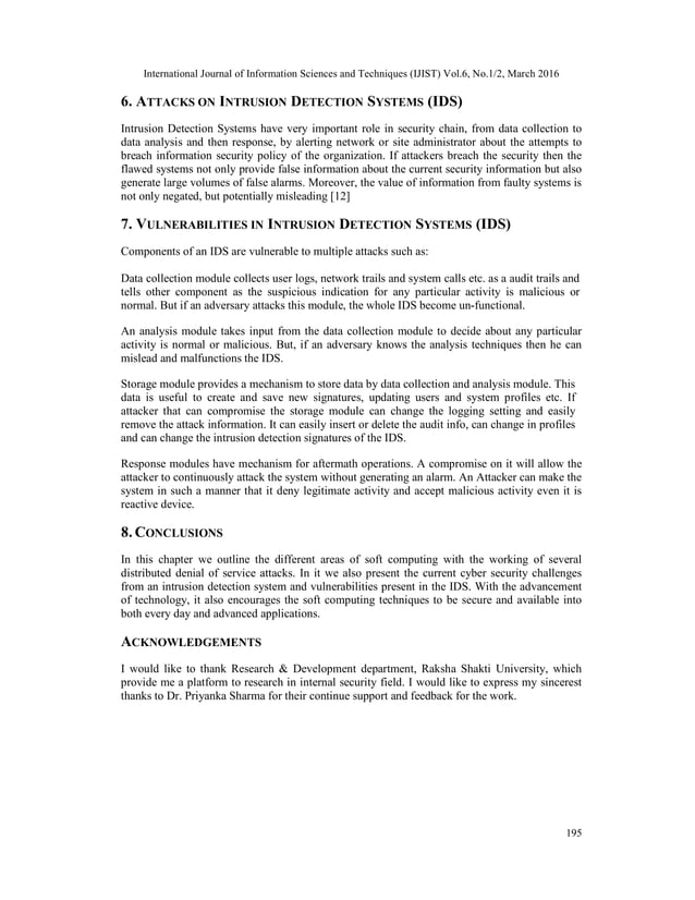 Cyber Attacks On Intrusion Detection System Pdf