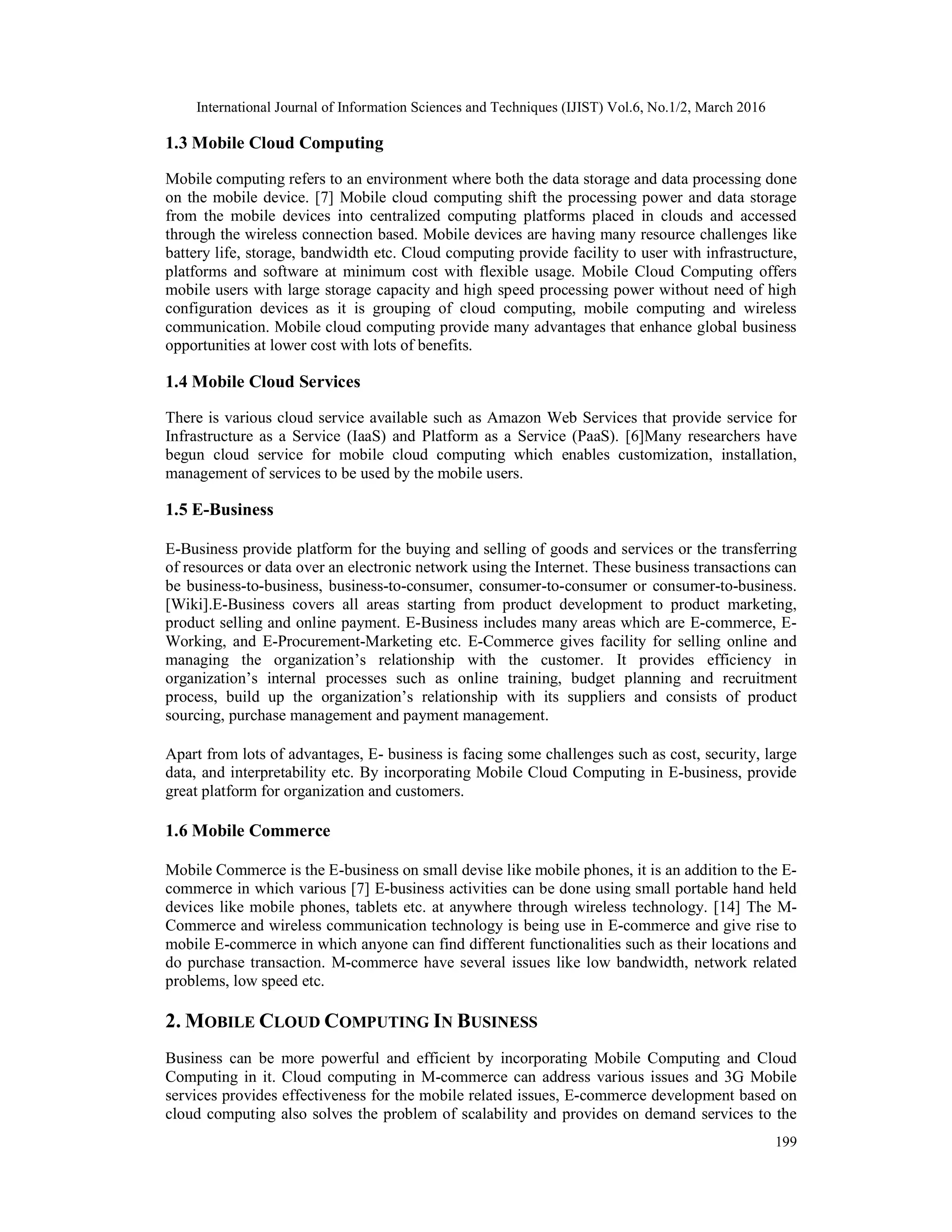 Mobile Cloud Computing In Business...... | PDF