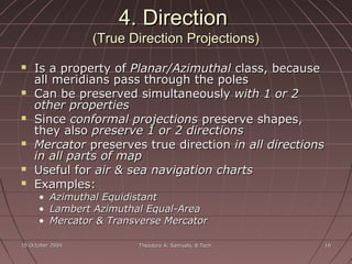 MapProjections | PPT | 3-D Graphics | Computer Software and Applications