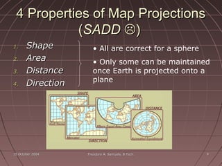 MapProjections | PPT | 3-D Graphics | Computer Software and Applications