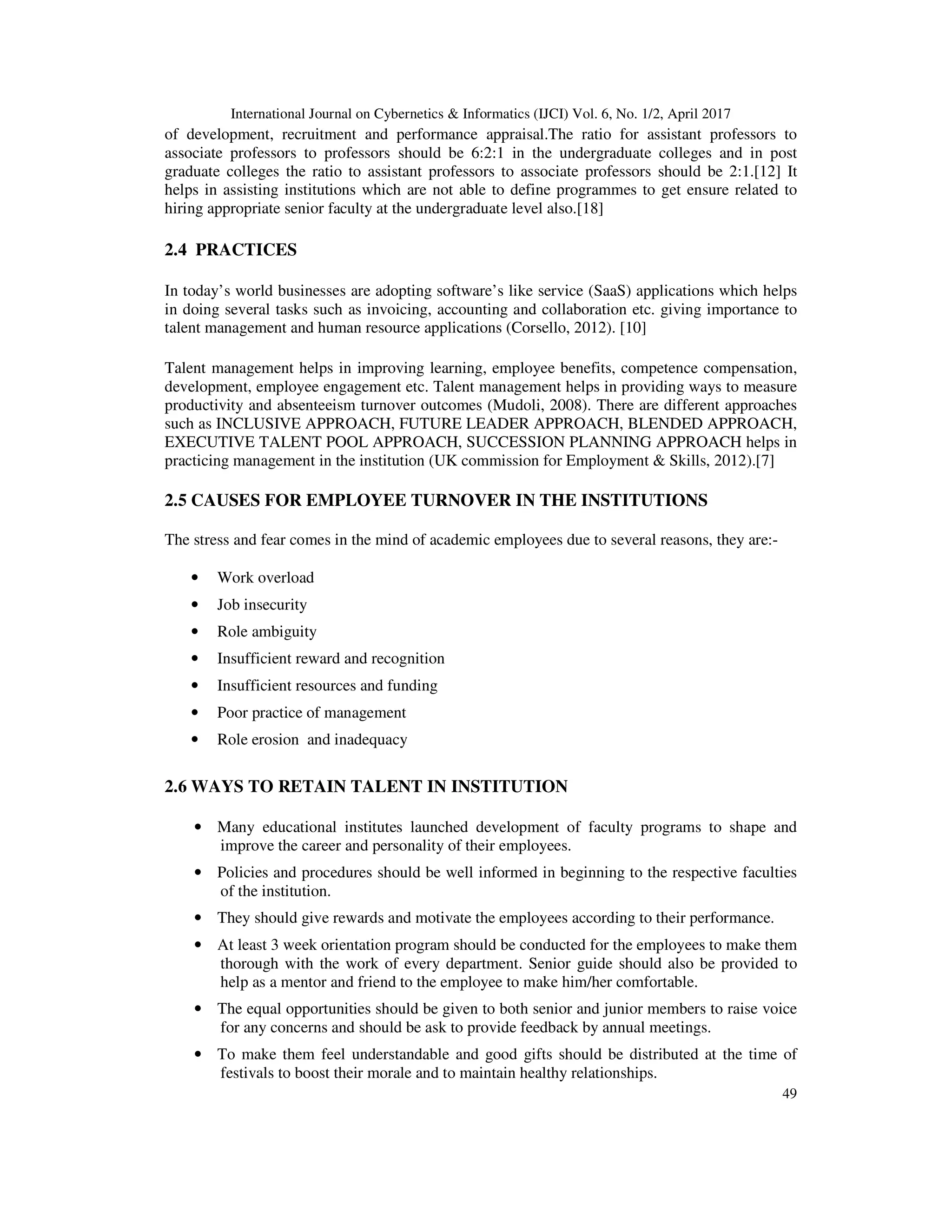 TALENT MANAGEMNT IN EDUCATION SECTOR | PDF