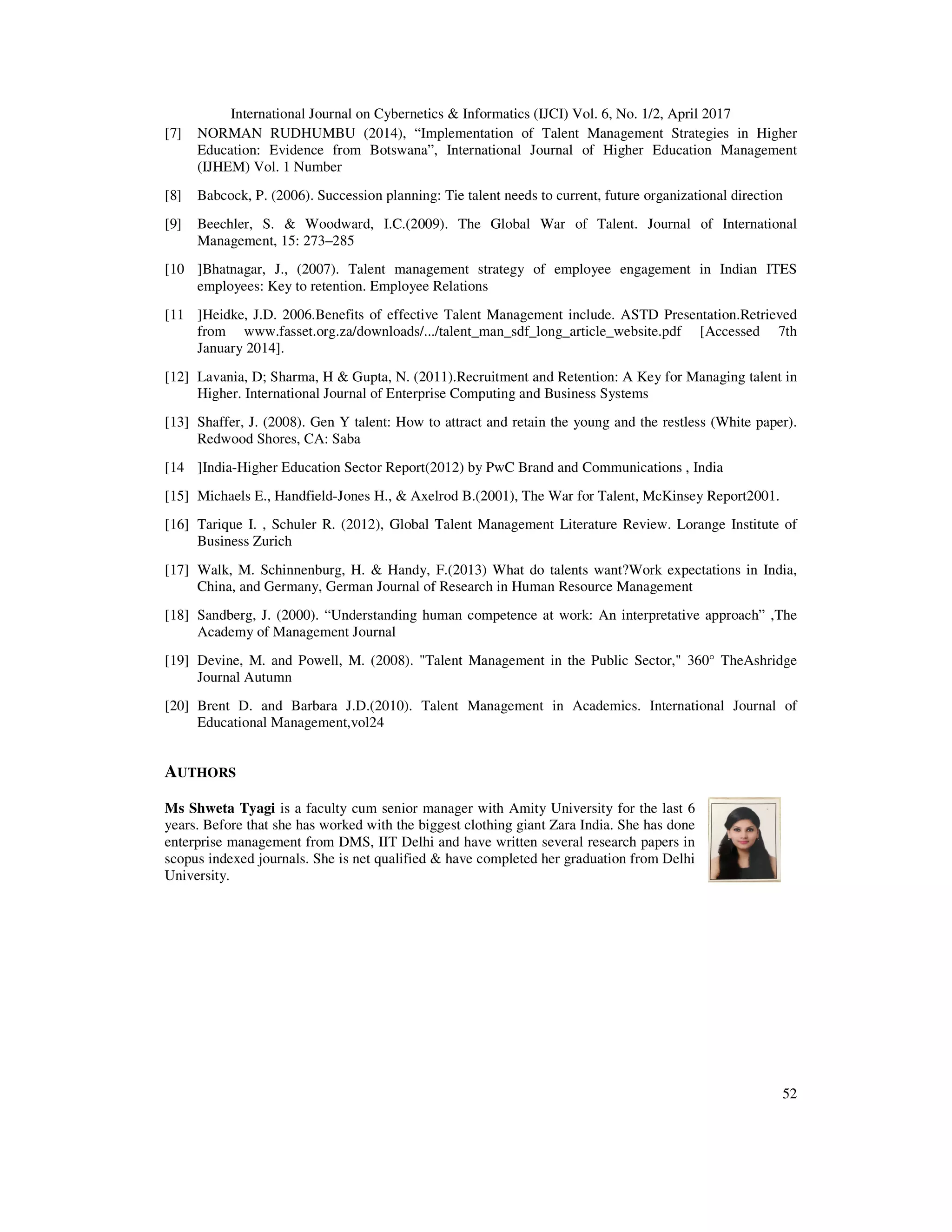 TALENT MANAGEMNT IN EDUCATION SECTOR | PDF