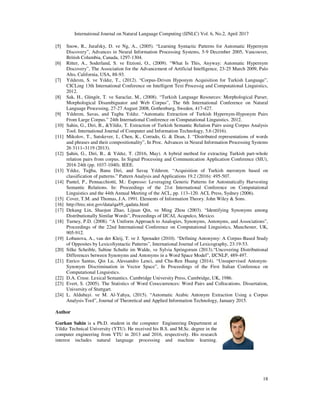 EXTRACTION OF HYPONYMY, MERONYMY, AND ANTONYMY RELATION PAIRS: A BRIEF SURVEY | PDF