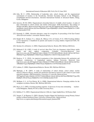 SCHOOL CLIMATE AND ORGANIZATIONAL CITIZENSHIP BEHAVIOR | PDF