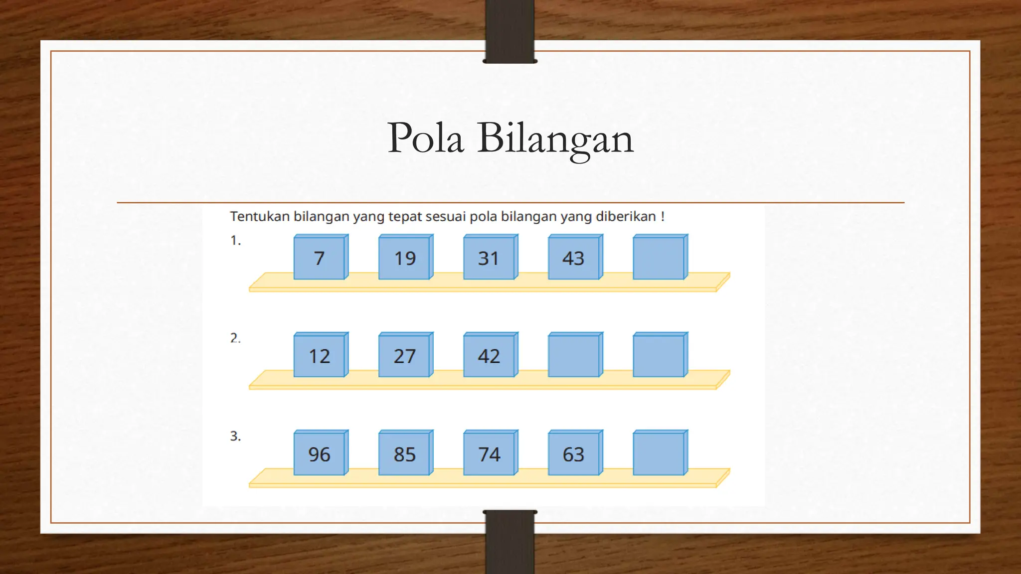 Matematika Anak Sekolah Dasar Kelas 4 ttg Pola Gambar | PPTX