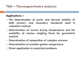 621 Unit 2.pdf thermak methods of analysis | PDF