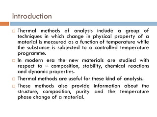 621 Unit 2.pdf thermak methods of analysis | PDF