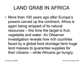622. land grab in africa | PPT