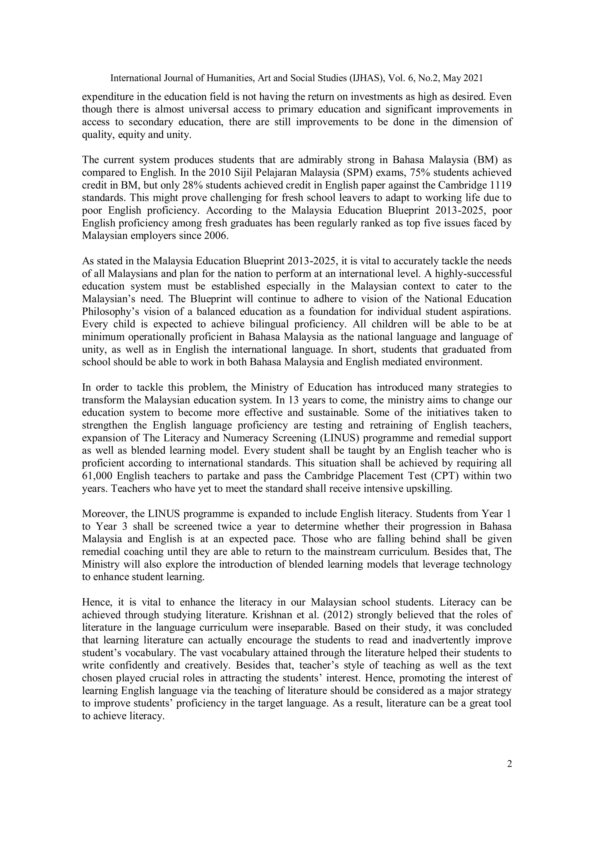 THE EFFECTS OF VISUAL MATERIALS ON STUDENTS’ UNDERSTANDING OF ...