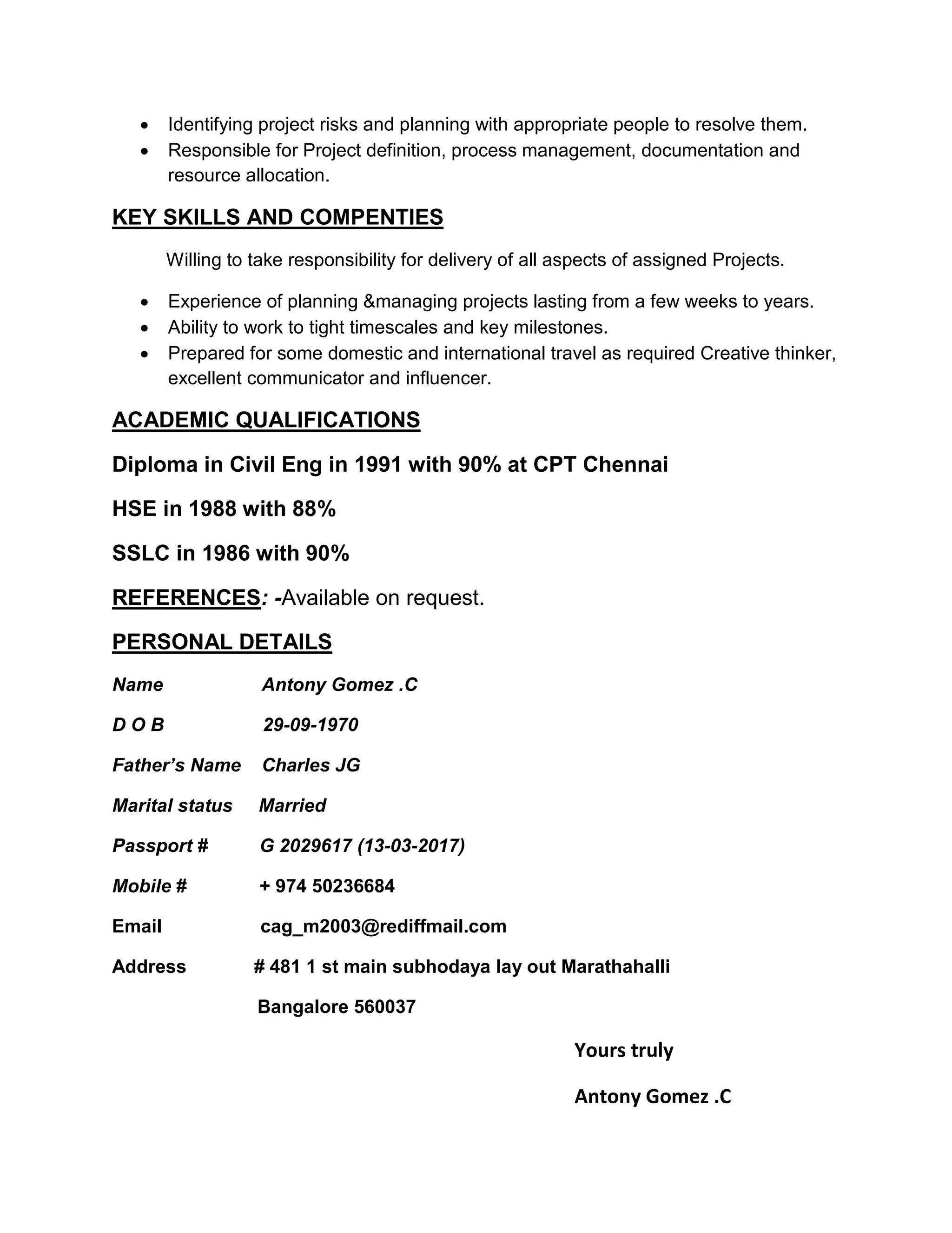 Project manager resume (1) | PDF