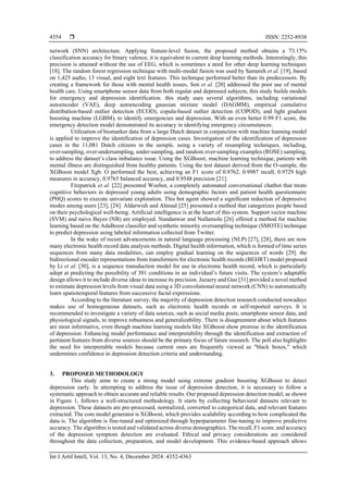 DepXGBoot: Depression detection using a robust tuned extreme gradient boosting model generator | PDF