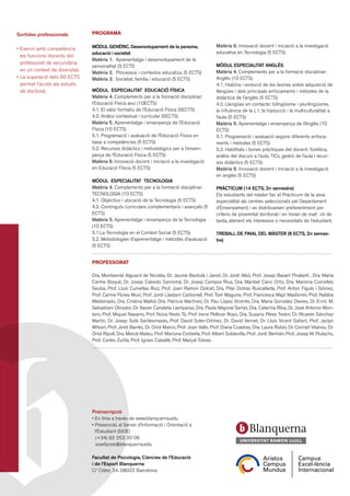 Màster Professorat Secundària 2016_2017 | PDF