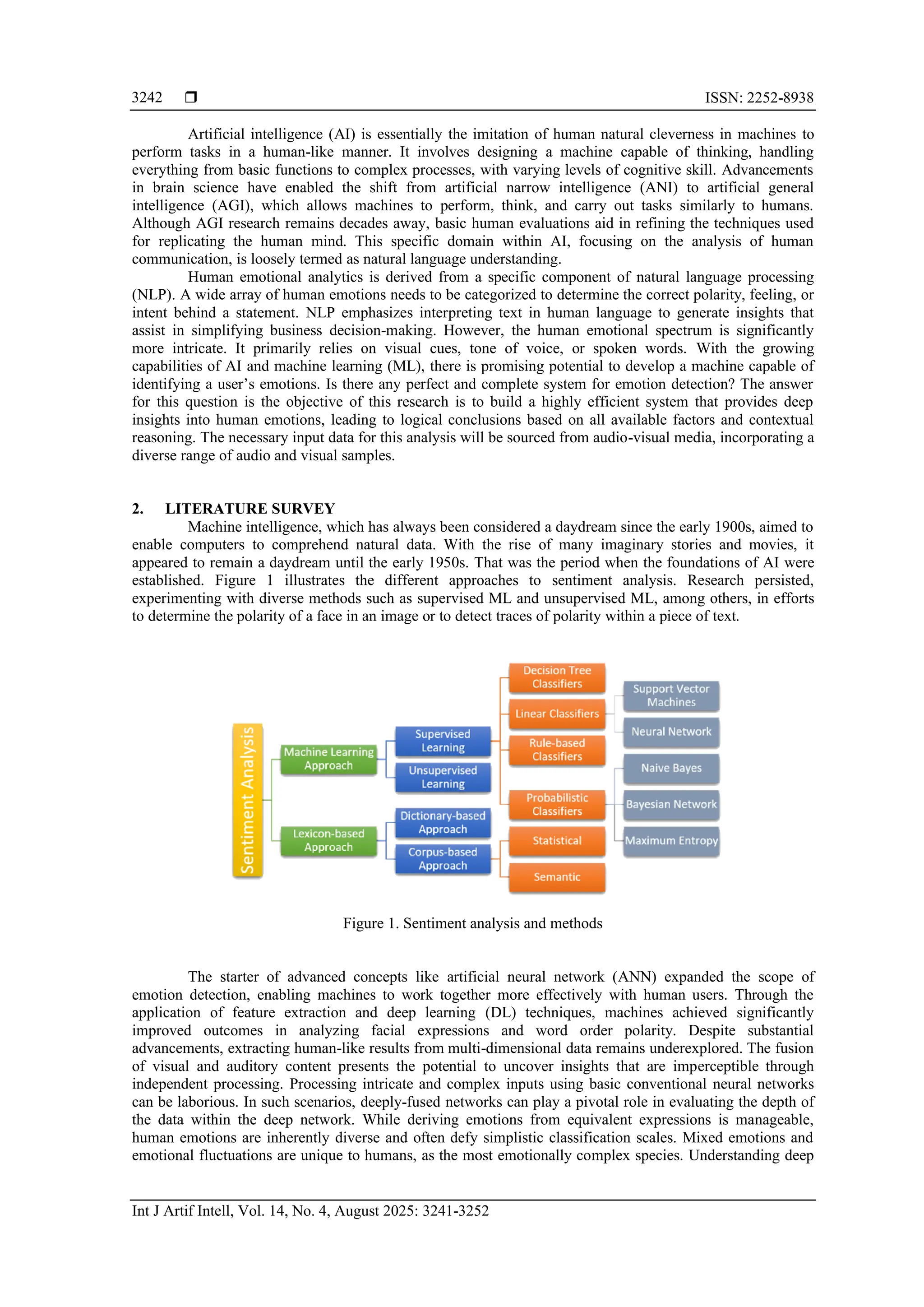 Human sentiment analytics using multi-model deep learning approach | PDF