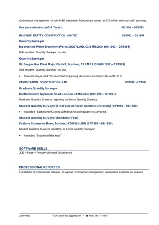 Joan Willox Senior CA - Resume | DOCX