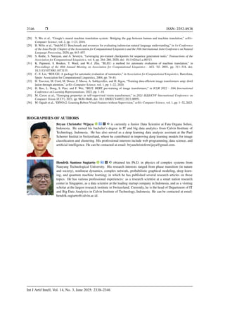 Transformer+transformer architecture for image captioning in Indonesian ...