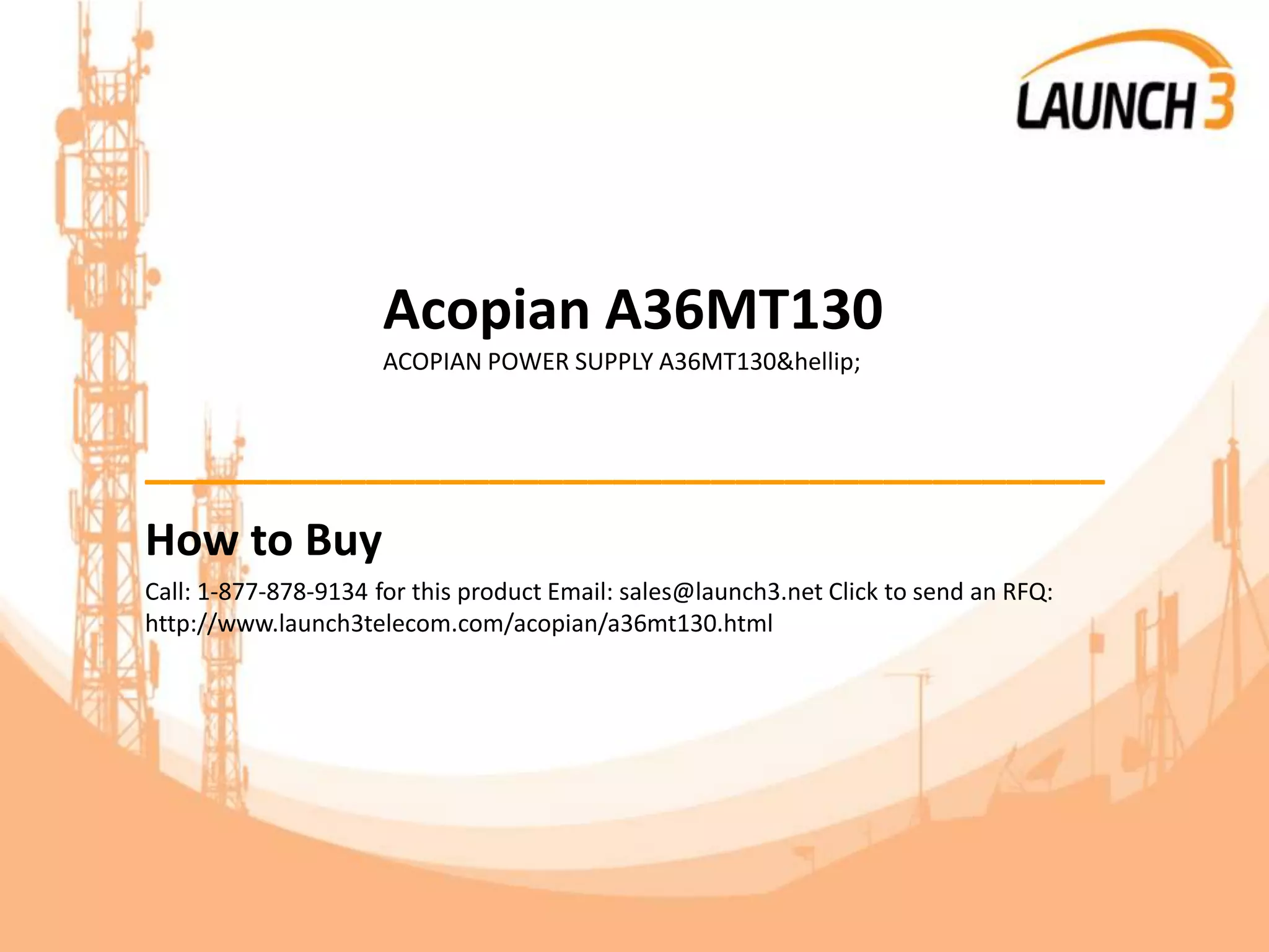 Acopian A36MT130 | PPTX