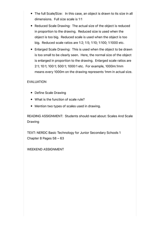 lesson note on basic technology JSS 1 Second Term | PDF | Drawing and ...