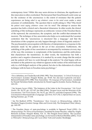 On Clinical Techniques in Freud and Lacan, Clinical Notes Series | DOCX