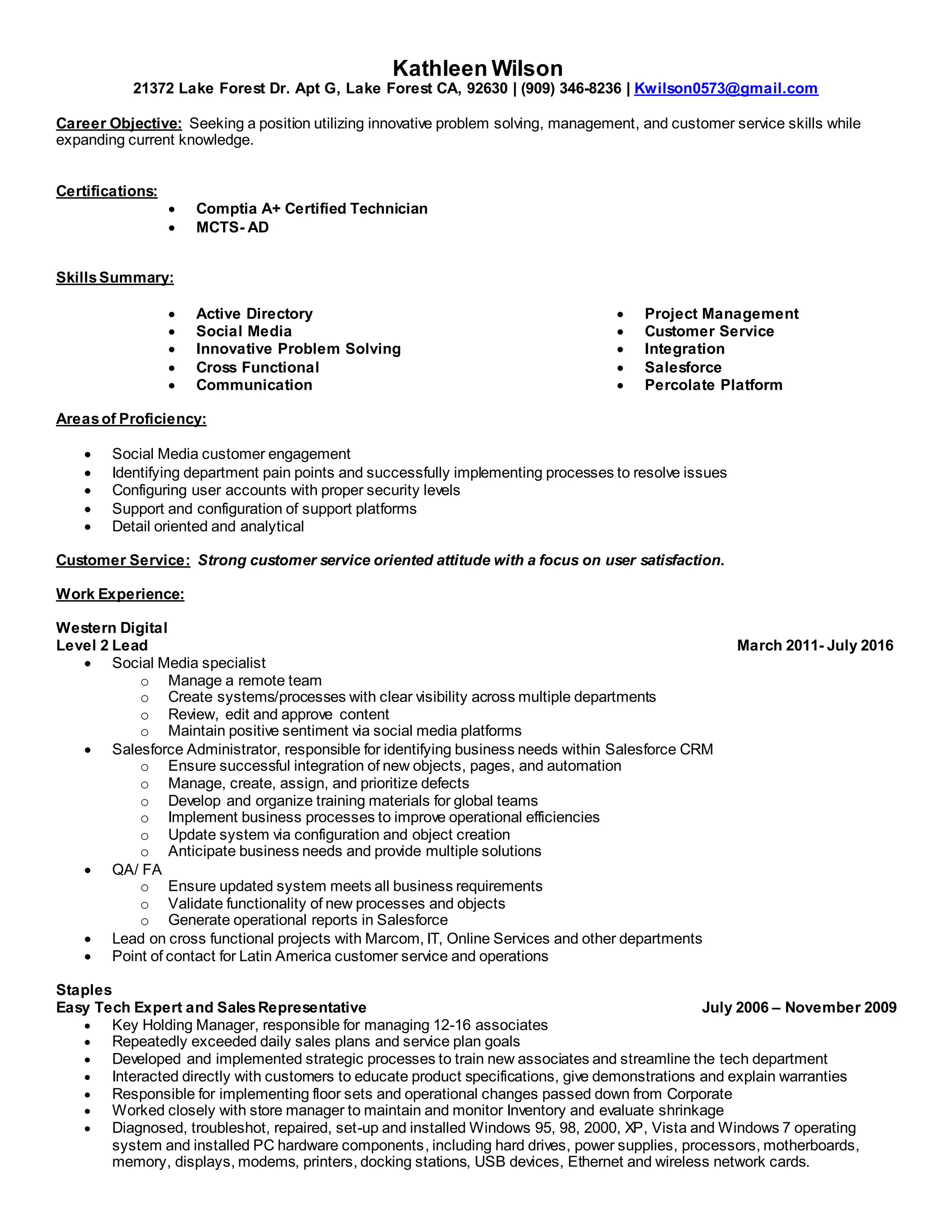 Katie Wilson Resume | DOCX